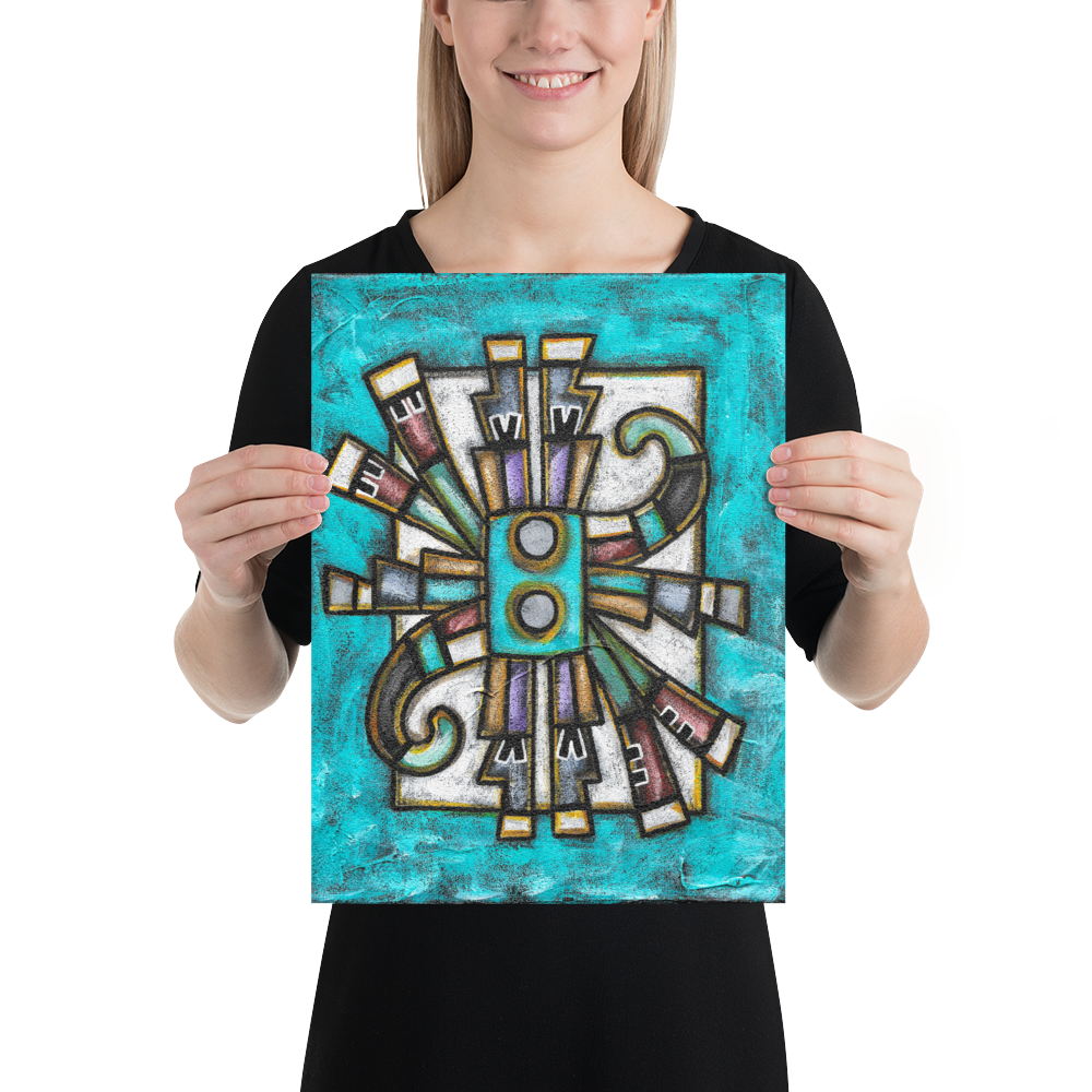 Hopi Water Symbol's Aqua Print – Waterbird Studios